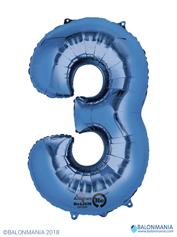 BALONI ŠTEVILKE ROZA IN MODRE NA HELIJ - Vse za vašo zabavo!